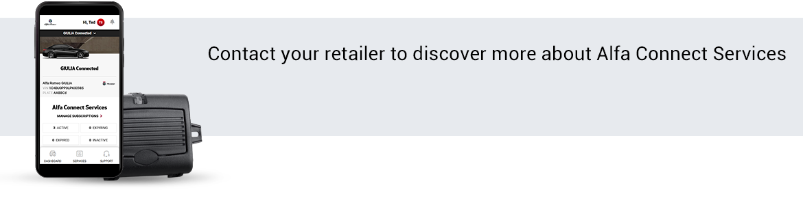 Alfa Romeo - Alfa Connect Services - My Alfa Connect | Mopar UK